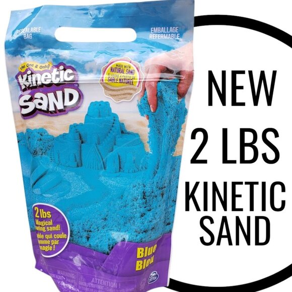 Kinetic | Toys | New 2 Lbs Kinetic Sand Blue Color Two Pounds Sensory ...